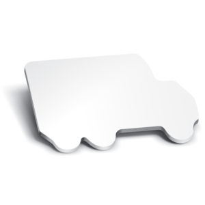Large Die-Cut Sticky Notepads | MoreWithPrint
