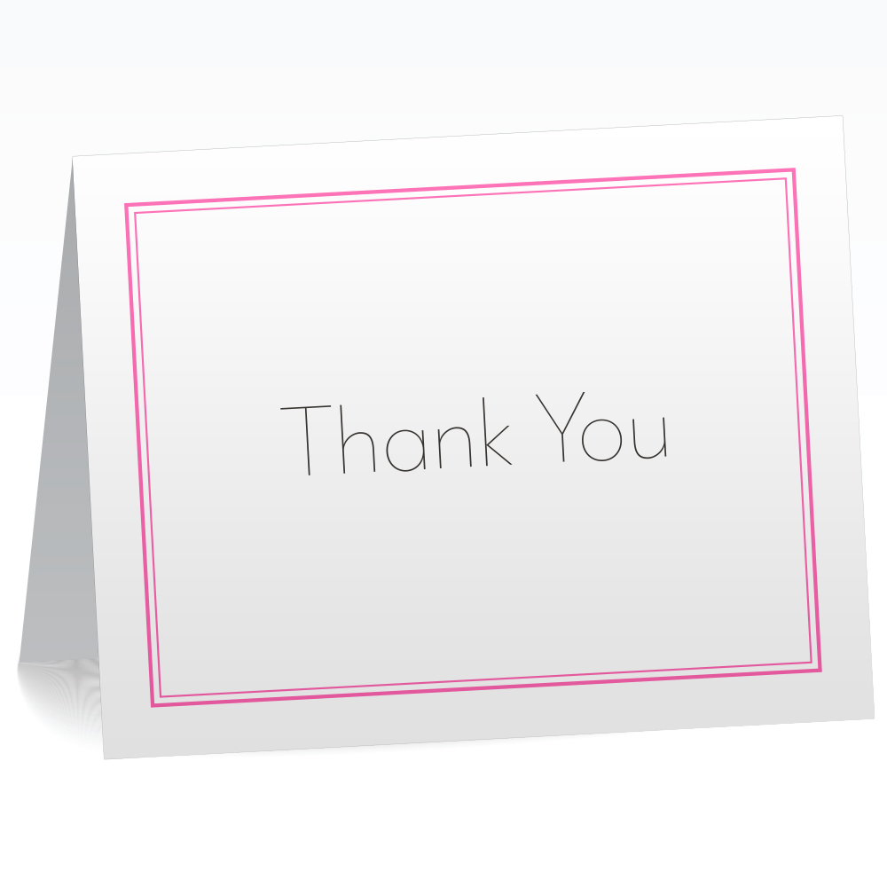 Thank You Note Cards Template