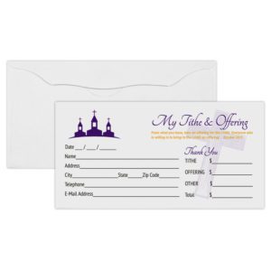 Donation Tithing Envelopes | MoreWithPrint