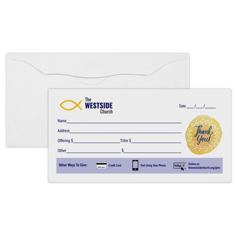 Donation Tithing Envelopes | MoreWithPrint