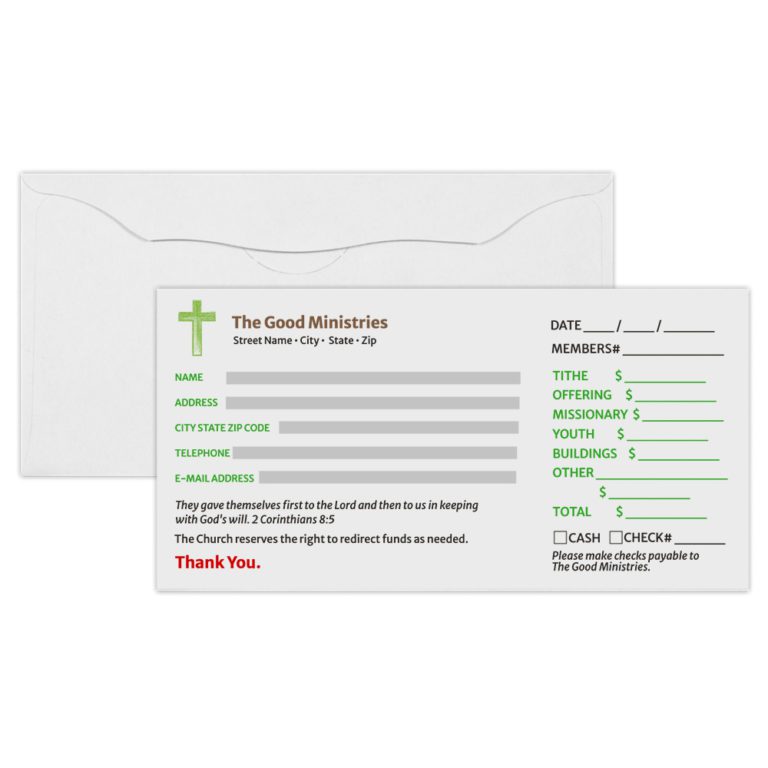 Donation Tithing Envelopes | MoreWithPrint