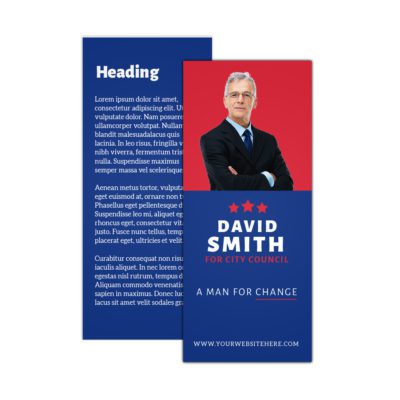 Political Rack Cards - 3½" x 8½" | MoreWithPrint